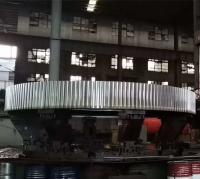 China Customized Forging And Casting 16000mm Large Kiln Girth Gear 70 Module for sale