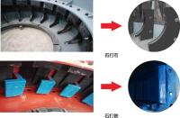 China Vertical 24 - 60 TPH Plastic Sand Making Machine High Crushing Efficiency for sale
