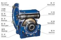 China HRC33 42CrMo Worm Gear Speed Reducer Low Noise Stably Running for sale