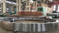 China Casting ZG310-570 42CrMo Steel Large Ring Gear Rotary Kiln External Spur Tooth for sale