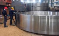 China cement rotary kiln tyre and cement kiln parts and forging riding ring for sale