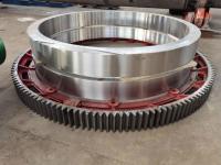 China cement rotary kiln tyre and cement kiln parts and forging riding ring for sale