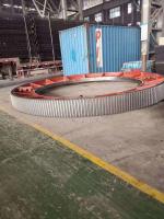 China Diameter 100mm to 16000mm Spur Ring Gear Rotary Kiln Gear Ring For Ball Mill for sale
