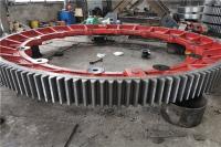 China 120 MT Cement Ball Mill Girth Gear Machine Parts And Spur Gear And Ring Gear for sale