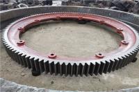 China Rotary Kiln Cement Ball Mill Girth Gear Wheel Casting Steel ZG310-570 Large Module for sale
