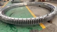 China Double Row Dia 10000mm Cross Roller Slewing Bearing and stacker bearing and marine bearuing factory price for sale