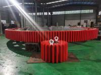 China Forging Steel Large Dia 16000mm Rotary Kiln Girth Gear For Cement Plant for sale