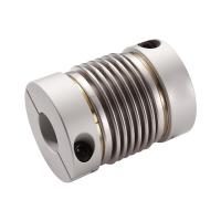 China High Precision Shaft Coupler Silver Flex Shaft Bellows Coupling Customized for sale