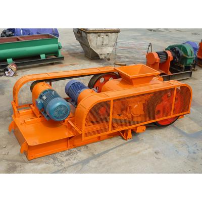 China High quality small double cement roll stone crusher/double roller crusher for sale for sale