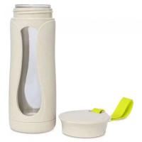 China Custom Eco-Friendly Straw Water Bottle 500ml with Transparent Window and Sustainable Materials for sale