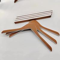 China Premium Leather Hangers 17-inch Width with 5kg Capacity - High Quality Garment Protection Hangers for sale