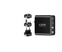 China 130W GaN Fast Charger with Multi-Port Design for Laptops and Mobile Devices for sale