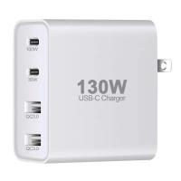 China 130W GaN Fast Charger with Multi-Port Design for Laptops and Mobile Devices for sale
