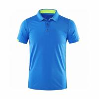 China 100% Polyester Quick-Dry Polo Shirt - Breathable 160-180 GSM Men's & Women's Short Sleeve T-Shirt for sale