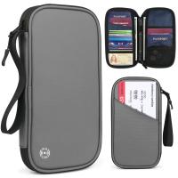 China Oxford Cloth Waterproof RFID Anti-Theft Passport Wallet 4.5x3.5 Inches with Custom Branding for sale