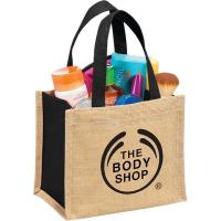 China Natural Jute Mini Gift Tote Bag - 100% Biodegradable Material for Custom Branding & Promotional Use for sale