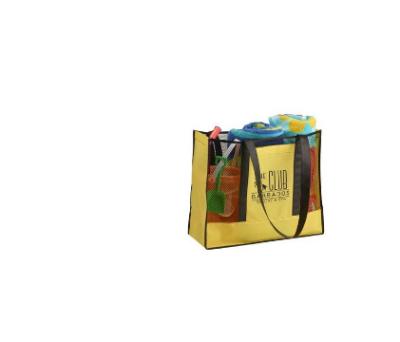 China Amazon Best-Selling Non-Woven Beach Tote Bag 15x16 Inches with 25 lb Capacity for Brand Promotion for sale