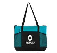 China 600D Polyester Zippered Tote Bag with Custom Branding for Corporate Promotions and Marketing for sale
