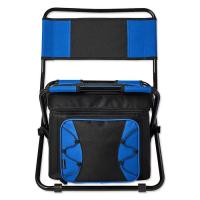 China Insulated Folding Cooler Chair 40 Can Capacity Portable Outdoor Seat for sale