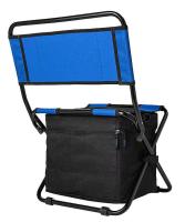 China Insulated Folding Cooler Chair 40 Can Capacity Portable Outdoor Seat for sale