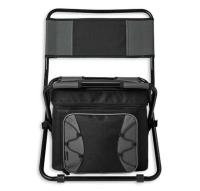 China Insulated Folding Cooler Chair 40 Can Capacity Portable Outdoor Seat for sale