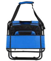 China Insulated Folding Cooler Chair 40 Can Capacity Portable Outdoor Seat for sale