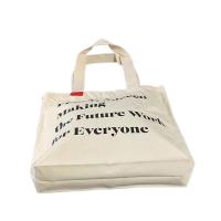 China RPET Recycled Cotton Tote Bag with Custom Branding - Eco-Friendly 100% Recycled Material for Shopping & Promotional Use for sale