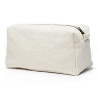 China RPET Recycled Cotton Cosmetic Bag - Eco-Friendly Organizer with Zipper Closure & Custom Color Options for sale