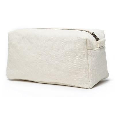 China RPET Recycled Cotton Cosmetic Bag - Eco-Friendly Organizer with Zipper Closure & Custom Color Options for sale