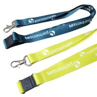 China Sustainable RPET Regenerated Polyester Lanyards - 20mm Width, 500g Load Capacity for ID Badges & Corporate Use for sale