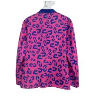 China Custom Pink Blue Collar Single Button Suit Jacket for Women Customizable Size for sale
