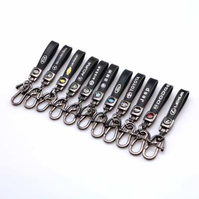 China Custom Auto Keychains 8-10cm with Metal Clasp & Leather Strap - Branding & Promotional Accessories for sale