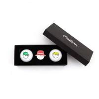 China Customizable Golf Ball Sets with Full Pattern & Color Personalization - Premium Quality in Elegant Black Packaging for sale