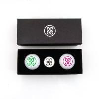 China Customizable Golf Ball Sets with Full Pattern & Color Personalization - Premium Quality in Elegant Black Packaging for sale