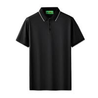 China Customizable GRS Certified Recycled Polo Shirt Classic Collar Short Sleeve Eco Friendly for sale