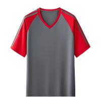 China GRS Certified Color-Block Sports Tees Custom Logo Eco-Friendly 100% Recycled Fiber for sale