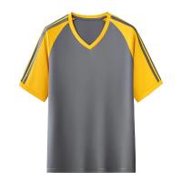 China GRS Certified Color-Block Sports Tees Custom Logo Eco-Friendly 100% Recycled Fiber for sale