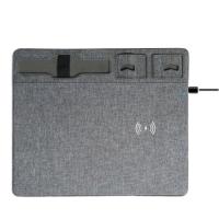 China GRS Certified RPET Wireless Charging Mouse Pad for sale