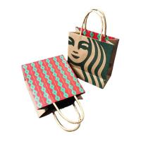 China FSC Kraft Paper Bags Printed with Eco-Friendly Soy Ink 30x40cm Custom for sale