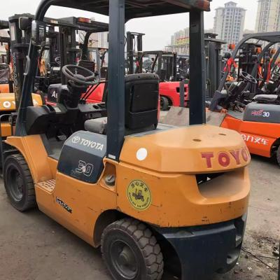 China JAPAN Made 2.5Ton Small Forklift Used Toyota FD25 Forklift for Machinery Repair Shops for sale