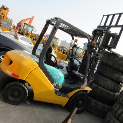 China Komatsu FD25 FD30 Diesel Forklift 2.5 Ton 3 Ton Used with Side Shifter at Reasonable for sale