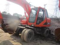 China Used Doosan DH150W-7 Wheel Excavators with Original Hydraulic Pump 15 Ton Earth Digger for sale