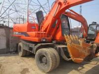 China DB58TIS Engine Doosan DH150W-7 15 Ton Wheel Excavator for Landscaping and Construction for sale