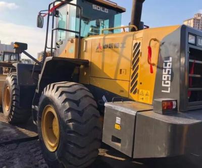 China Good Condition 5Ton 17TONS Secondhand SDLG Loader 75 KW Used SDLG LG956L Wheel Loader for sale