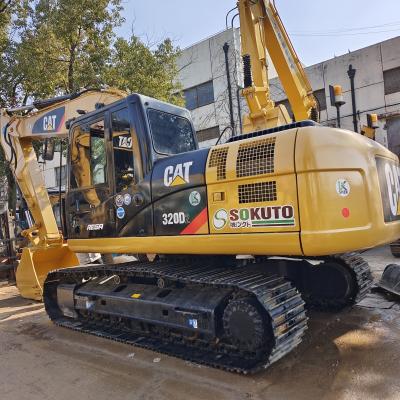 China 1200 Working Hours Used Caterpillar 320d Crawler Excavator 20 Ton Construction Machinery for sale