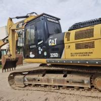 China Used Caterpillar 326d Crawler Excavator with Winch Second Hand CAT Large Excavator for sale