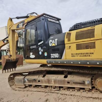 China Used Caterpillar 326d Crawler Excavator with Winch Second Hand CAT Large Excavator for sale