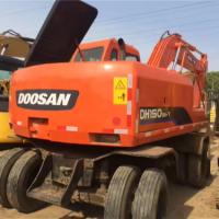China 15ton Digger Doosan DH150W-7 Wheel Excavator with Original Korea Hydraulic Cylinder for sale