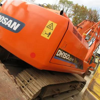 China Doosan DH150lc-7 Used Excavator 15 TON Digger with 71KW Power and 1200 Working Hours for sale