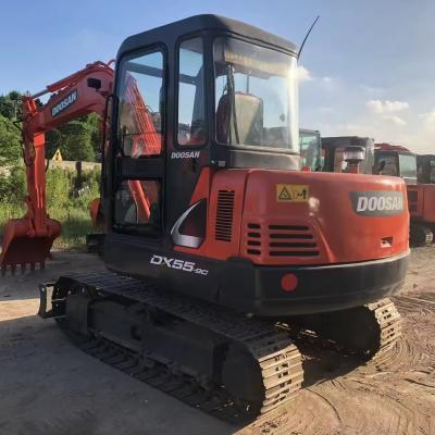 China 5 Ton 5.5ton Mini Doosan Excavator Used Doosan Dx55 with ORIGINAL Hydraulic Cylinder for sale